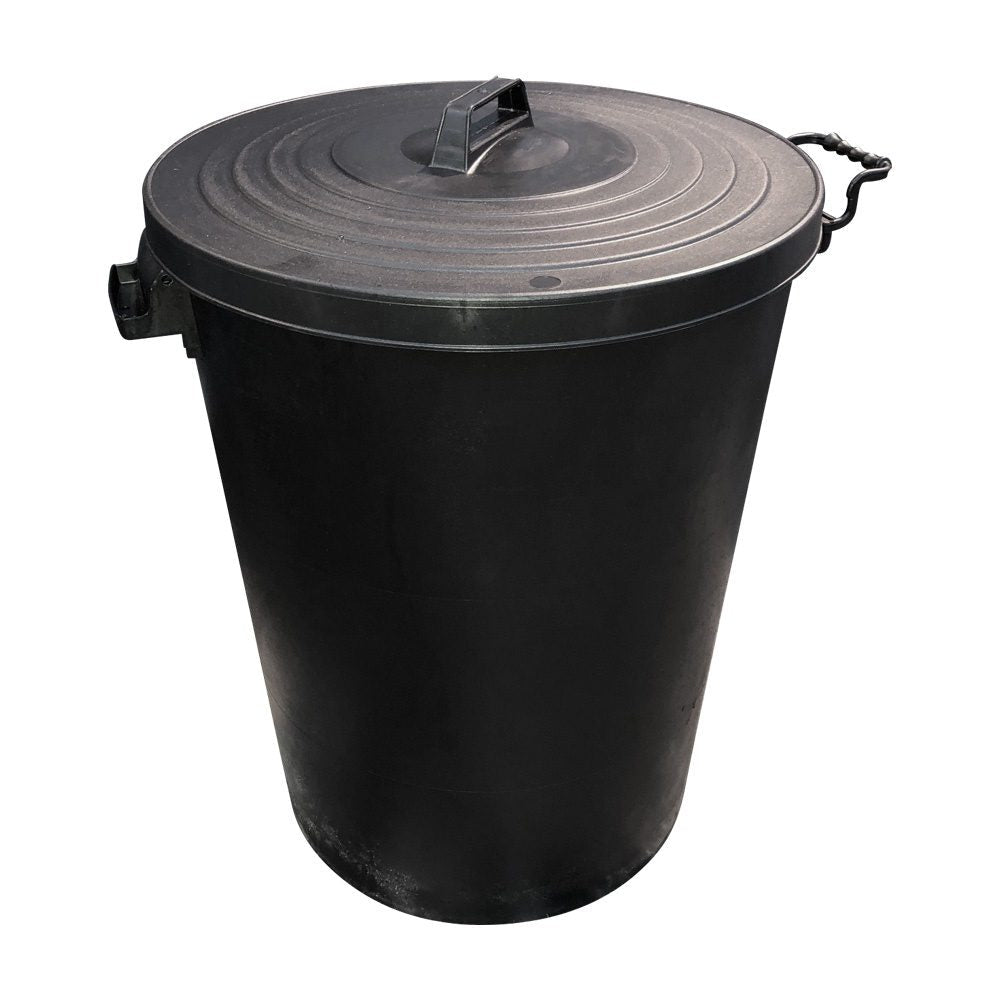 95L Heavy Duty Plastic Dust Bin With Lid – BINBASE
