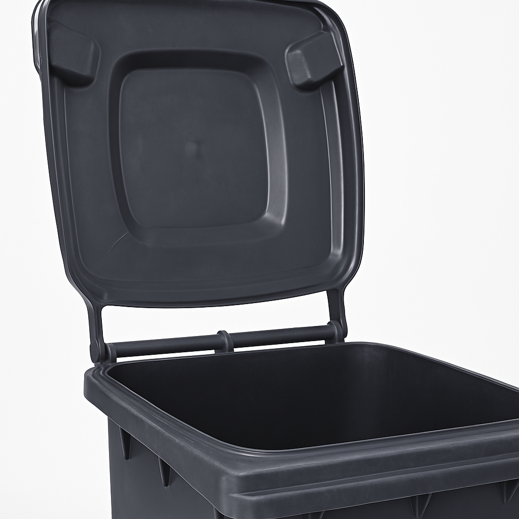 240L Wheelie Bin - Black – BINBASE