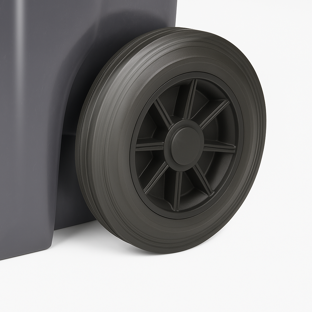 240L Wheelie Bin - Black – BINBASE